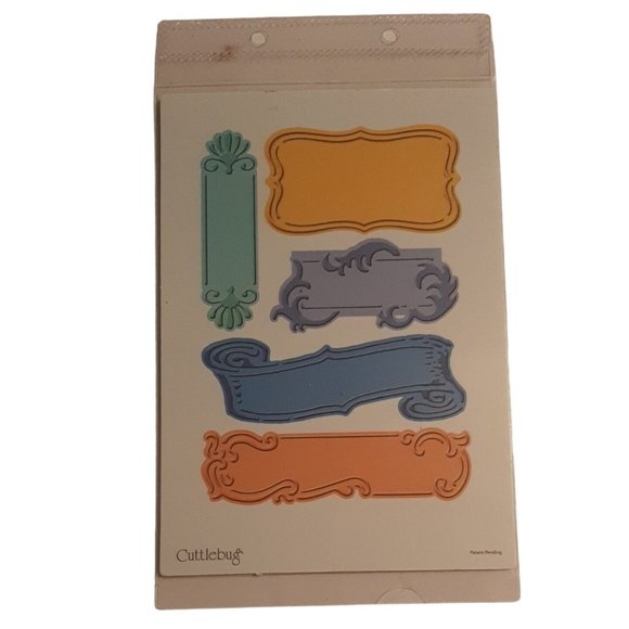 Other | Cuttlebug Fanciful Labels Embossing Folder 5 Variations | Poshmark